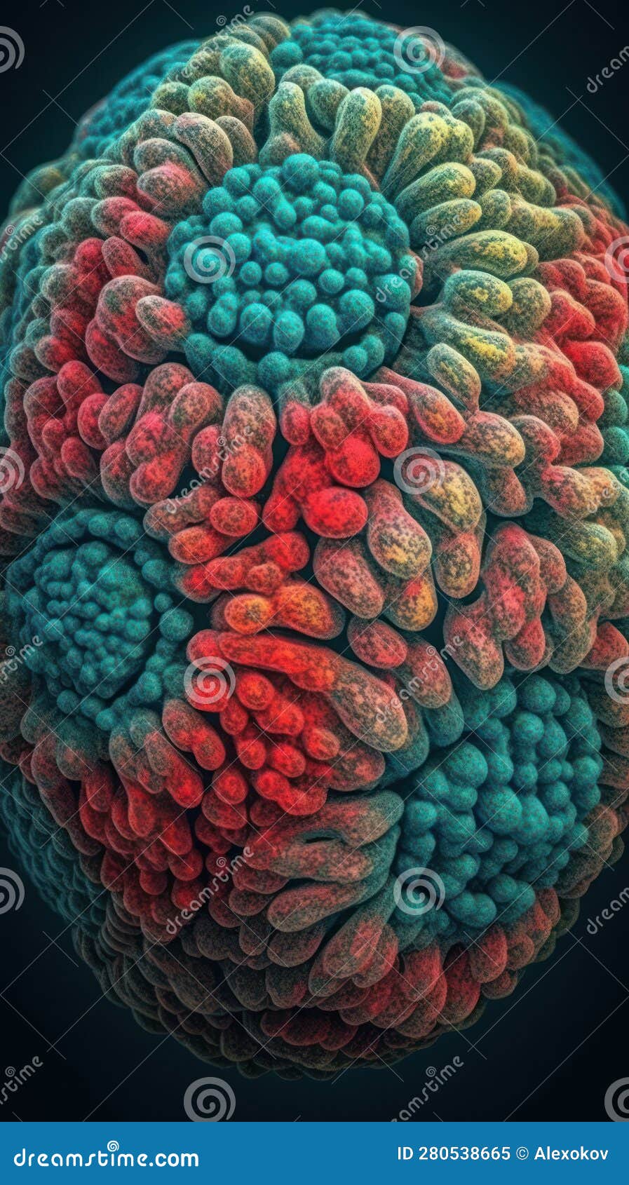 Vivid Colors of Cell Division: a Highly Detailed Electron Microscope ...