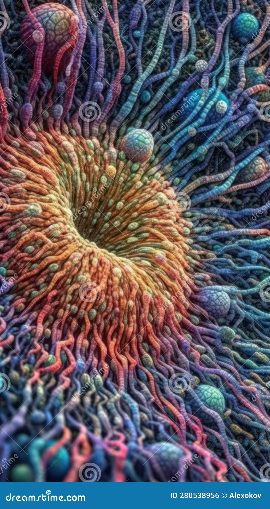 Vivid Colors of Cilia on a Cell Surface Viewed through an Electron ...