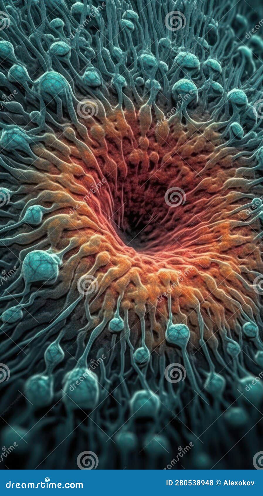 Vivid Colors of Cilia on a Cell Surface Viewed through a Highly ...