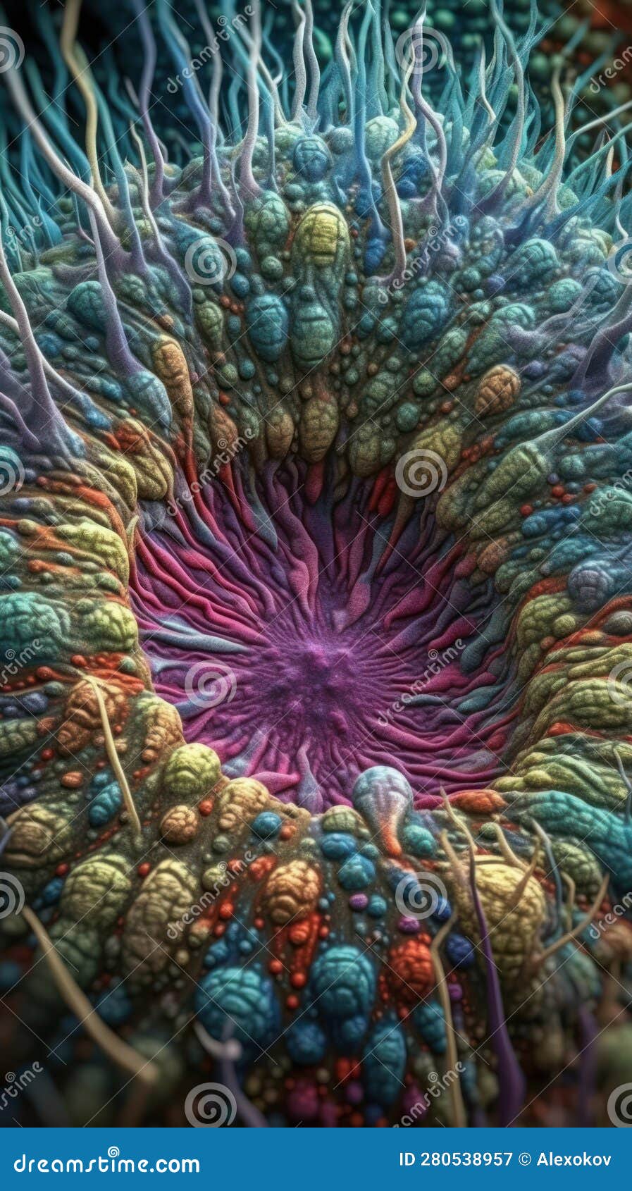 Vivid Colors of Cilia on a Cell Surface Viewed through a Highly ...