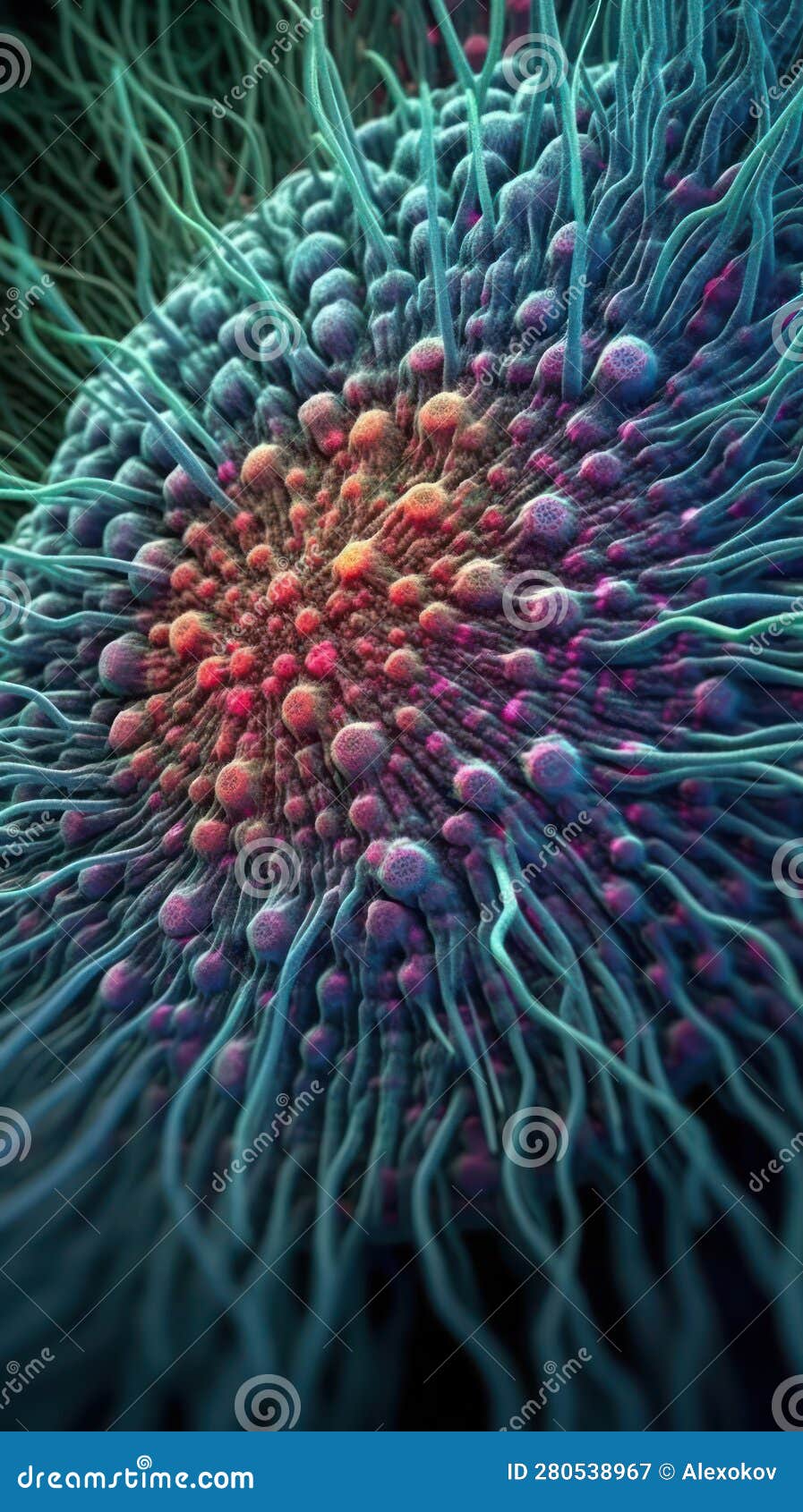 Vivid Colors of Cilia on a Cell Surface Viewed through a Highly ...