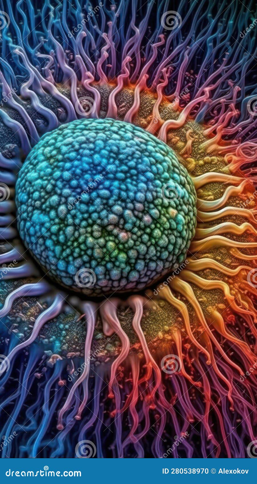 Vivid Colors of Cilia on a Cell Surface Viewed through a Highly ...