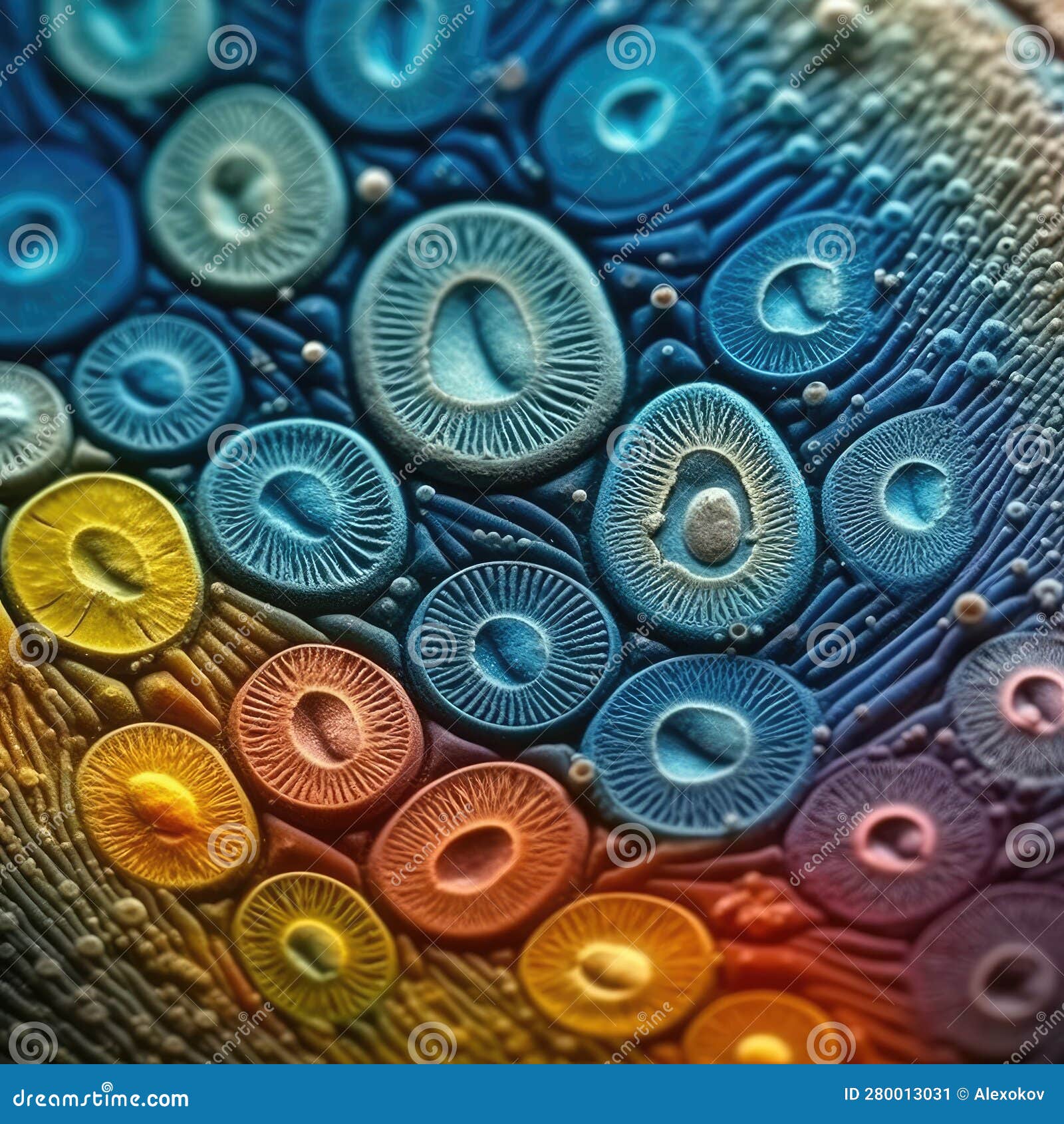 Vivid Colors of Diatoms Under the Electron Microscope. Perfect for ...