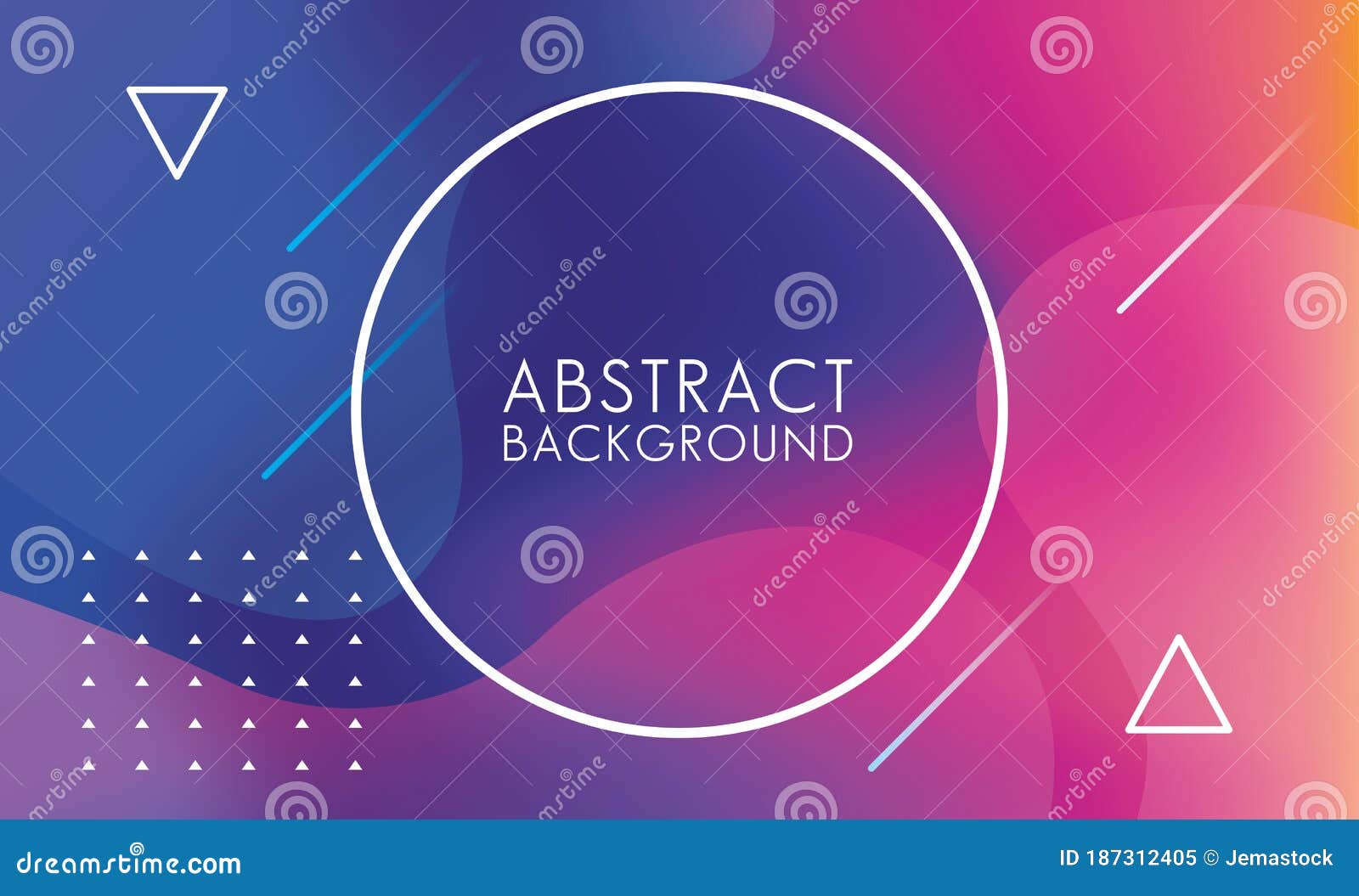 Vivid Colors and Fluids with Circular Frame Abstract Background Stock ...