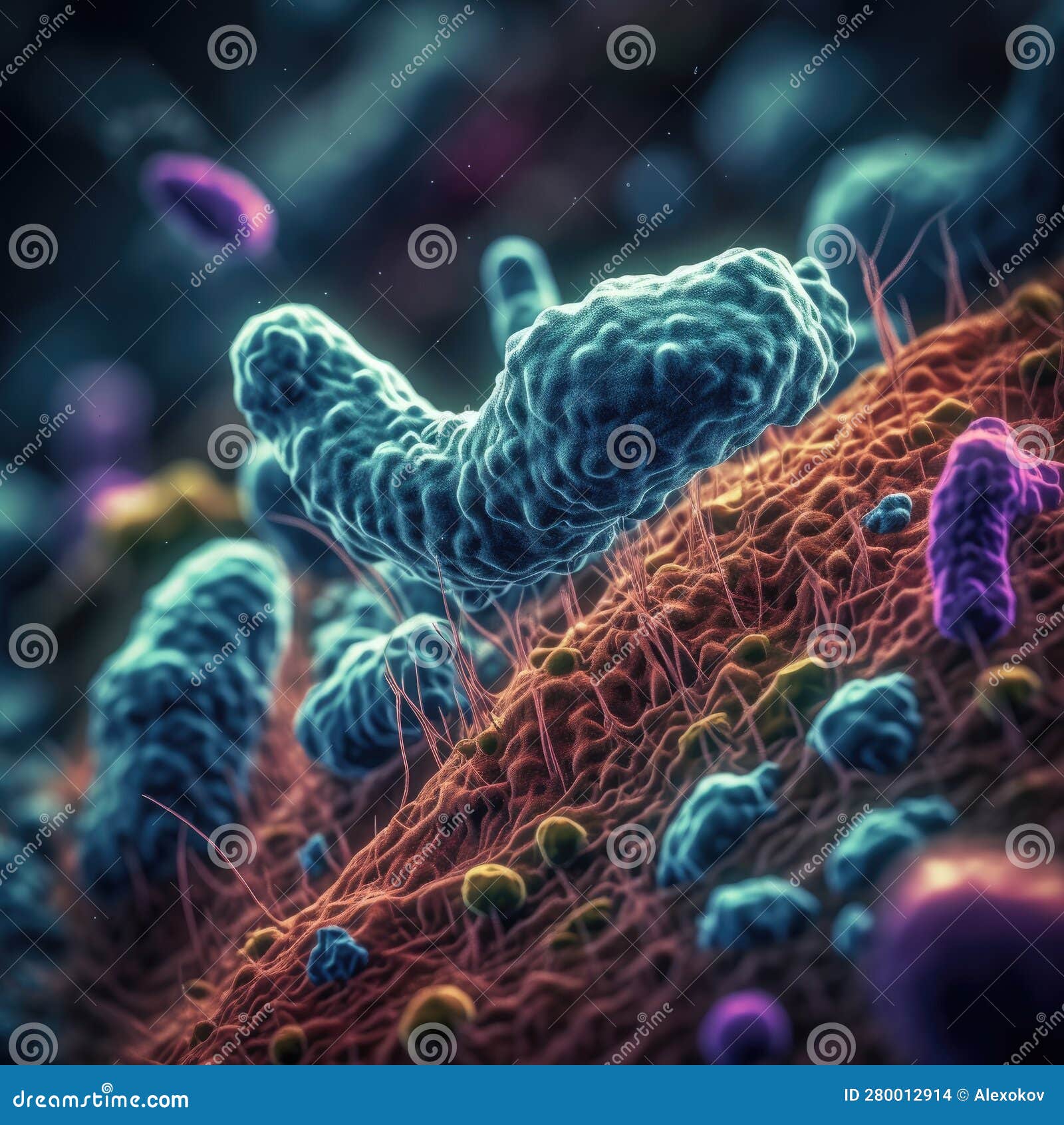 Vivid Colors of Microscopic Bacteria Viewed through an Electron ...