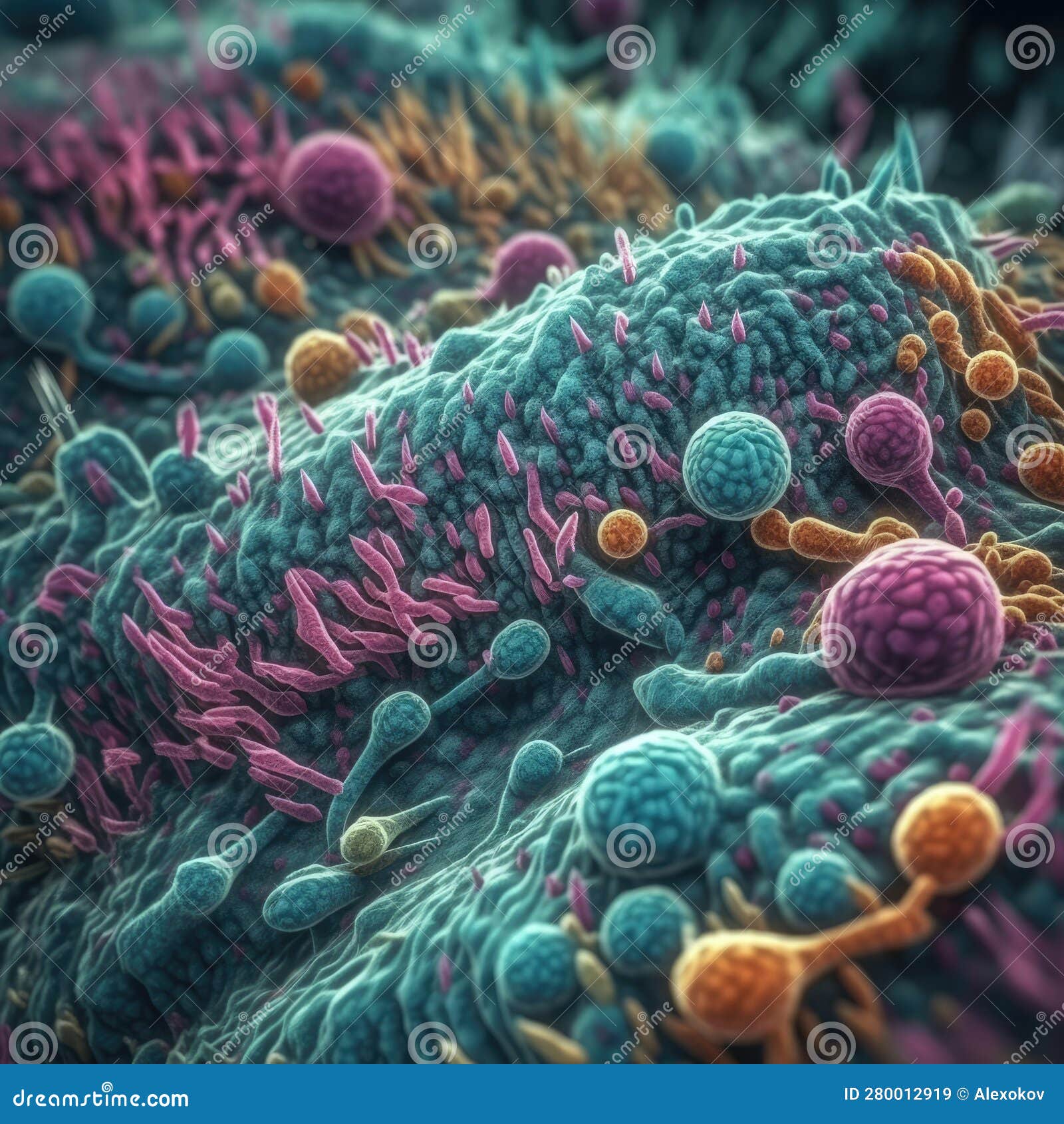 Vivid Colors of Microscopic Bacteria Viewed through Electron Microscope ...