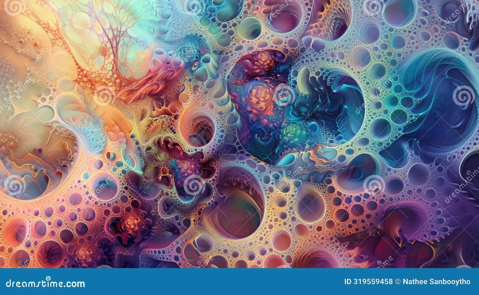 Vivid Colors and Patterns Collide To Create a Visual Masterpiece Stock ...