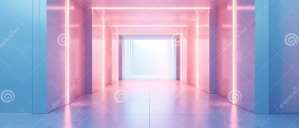 Vivid Colors and Shadows Create Mesmerizing Effect in Dimly Lit Space ...