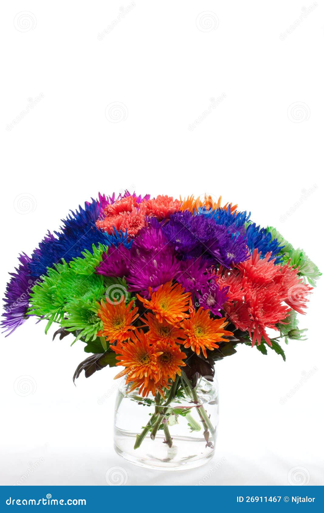Vivid coloured flowers stock image. Image of vase, dacopy - 26911467