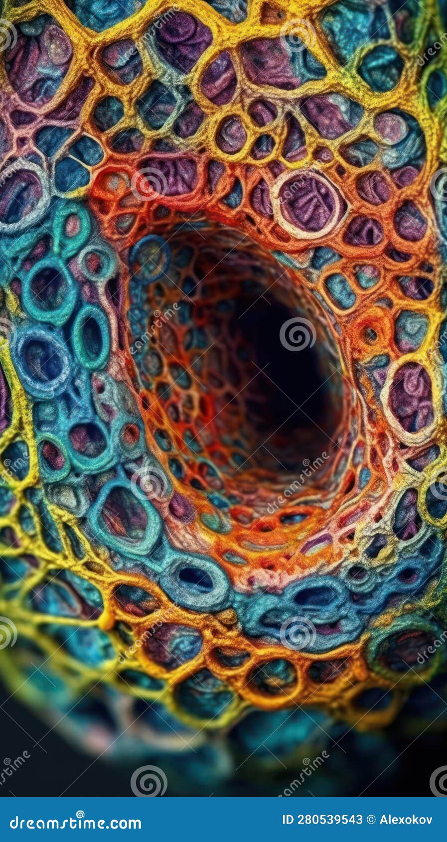 Vivid Endoplasmic Reticulum in a Cell: a Highly Detailed Electron ...