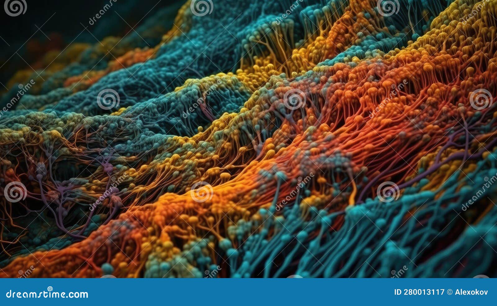 Vivid Exocrine System Cells Under Electron Microscope. Ideal For ...