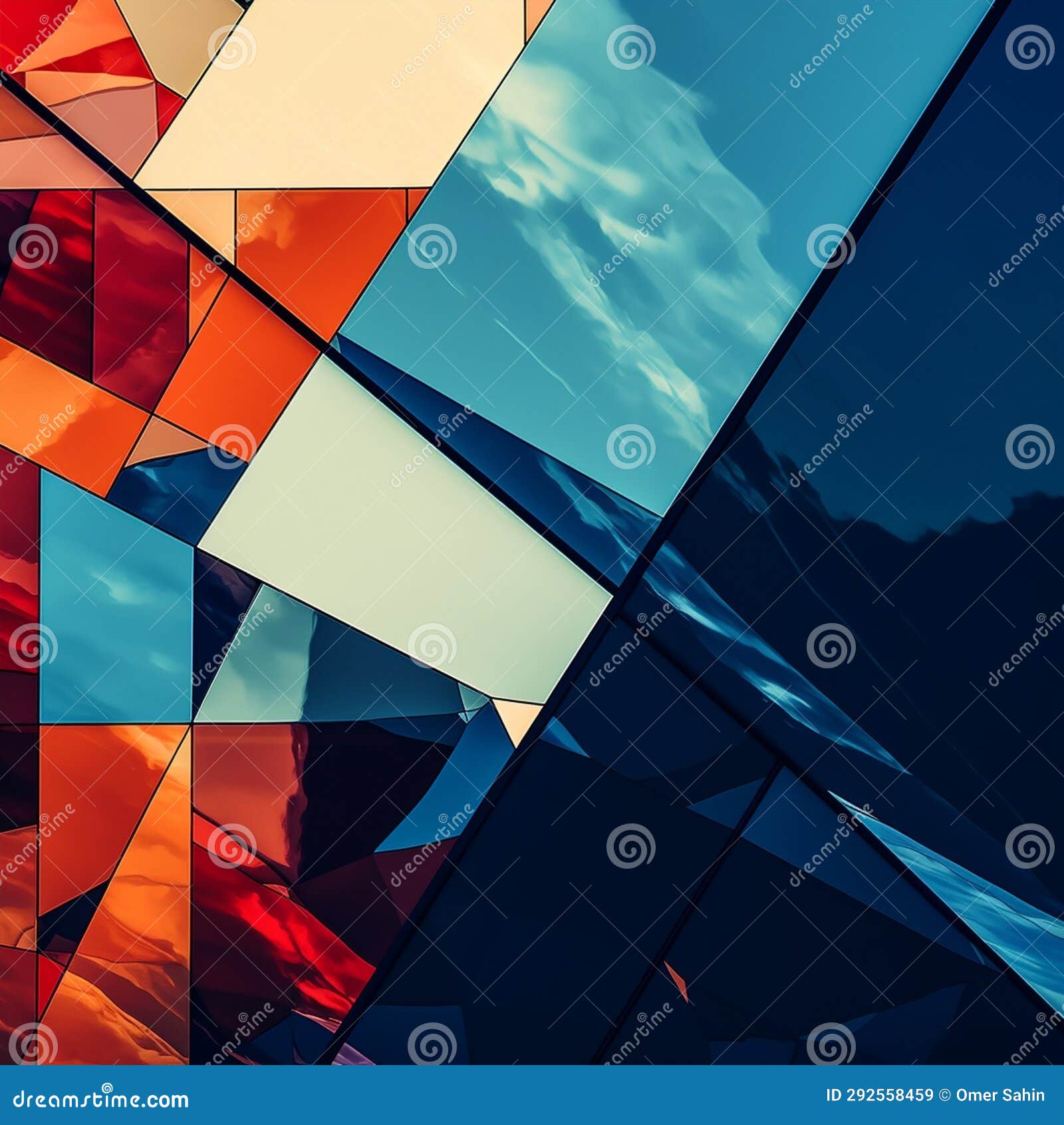 Vivid and Eye-catching Minimalist Art Stock Illustration - Illustration ...