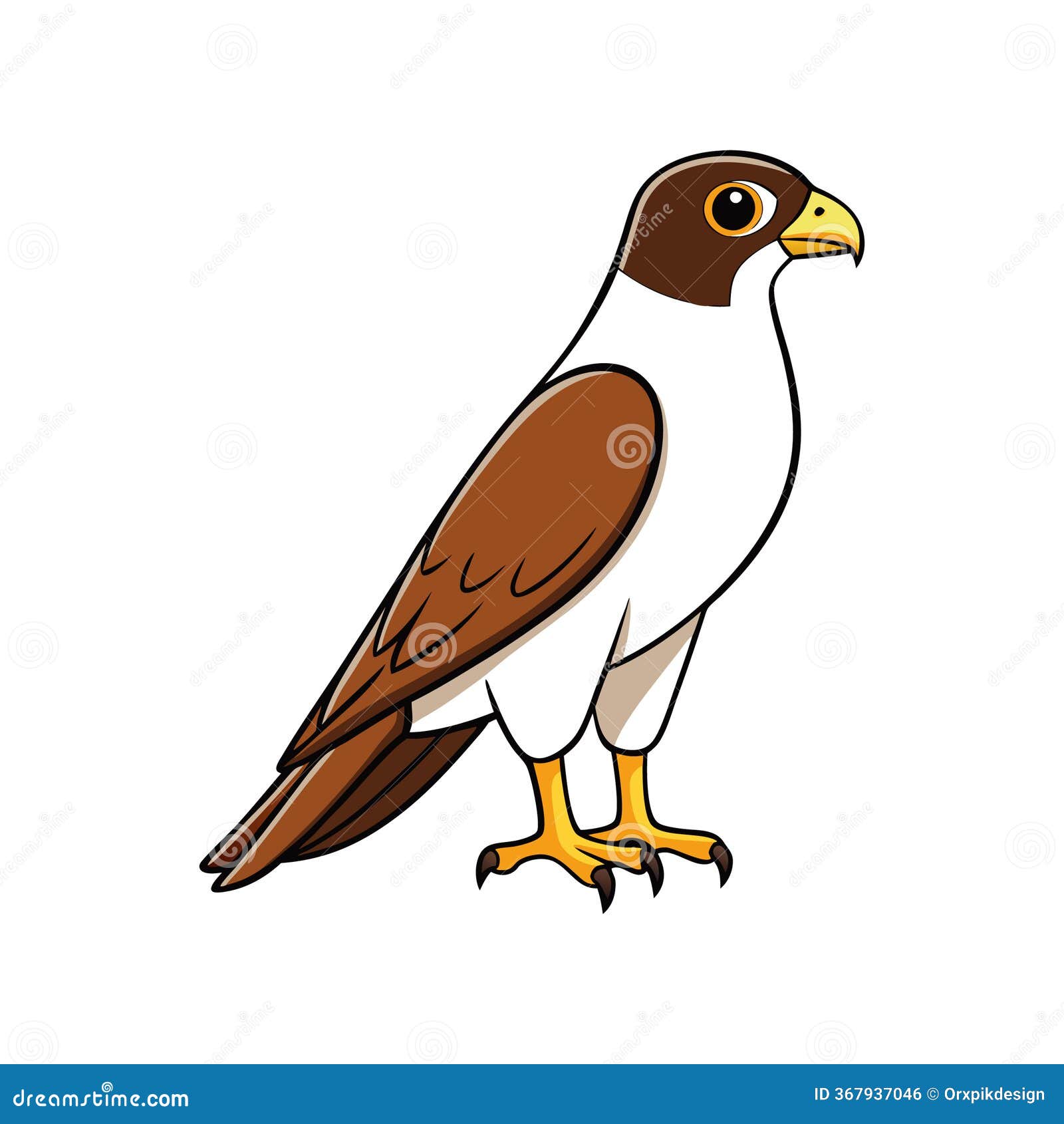 Ferruginous Hawk Bird Angry Icon Vector | CartoonDealer.com #326606959