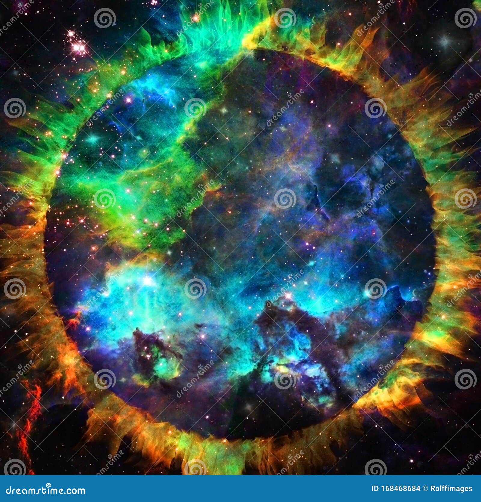 Vivid galaxy stock illustration. Illustration of interstellar - 168468684