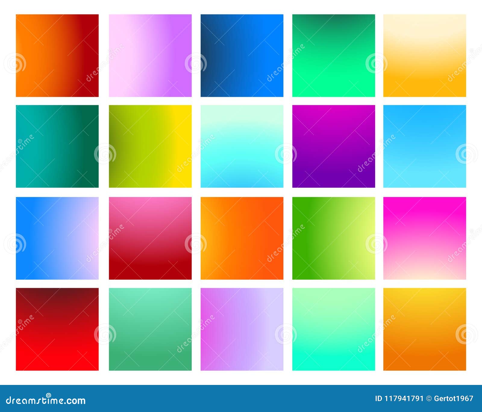 Vivid Gradient set stock vector. Illustration of paint - 117941791