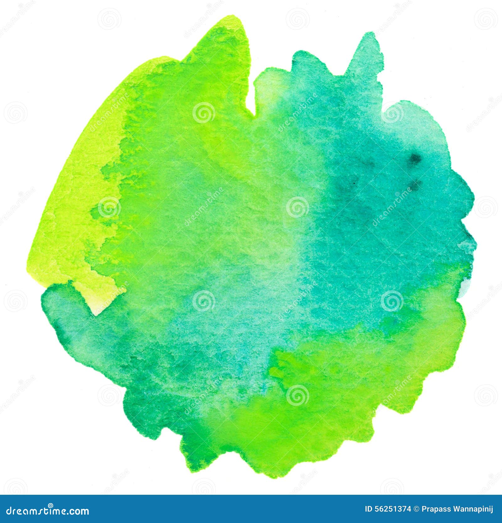 Vivid Green Watercolor Background Stock Illustration - Illustration of ...
