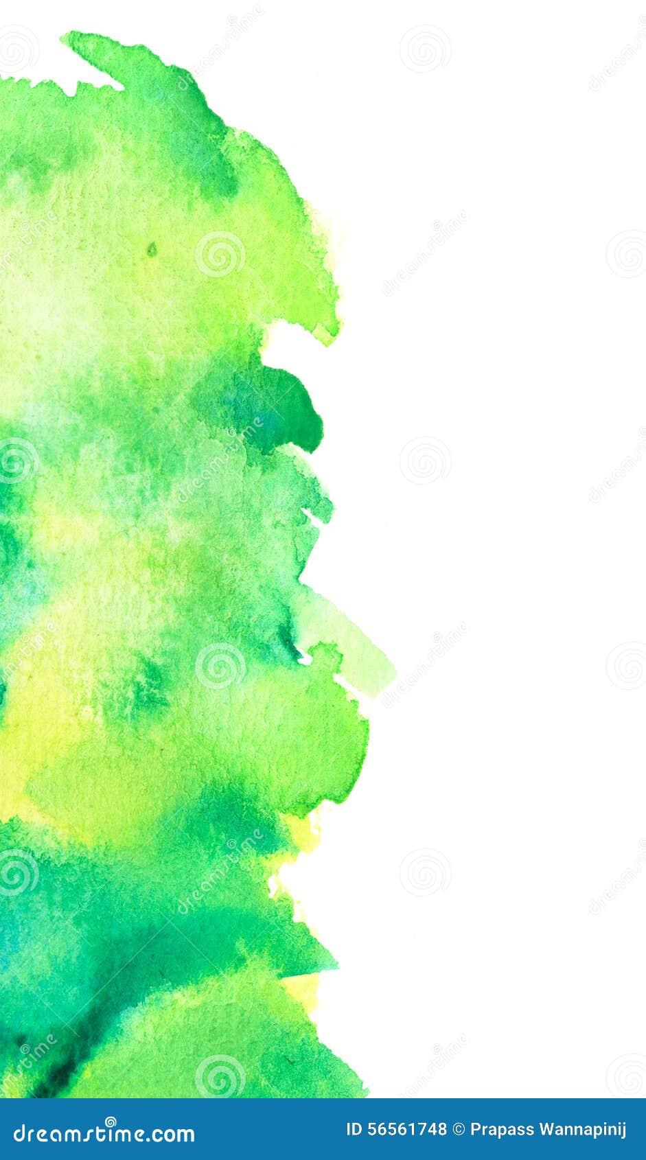 Vivid Green Watercolor Background Stock Illustration - Illustration of ...