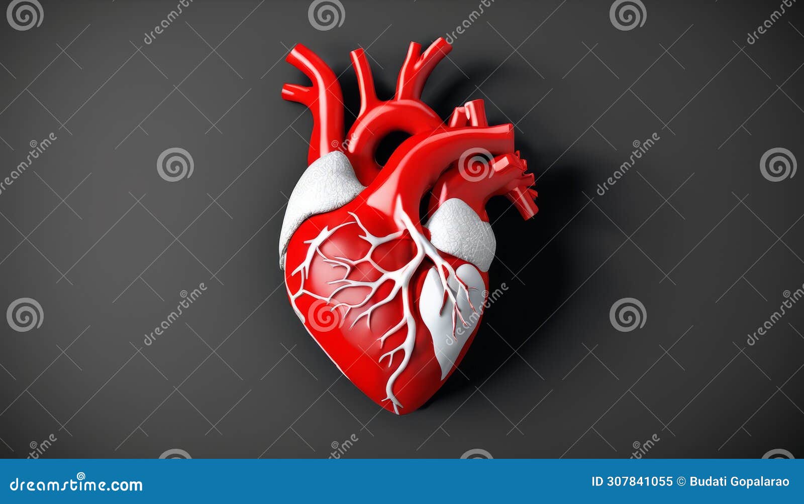 A Vivid Illustration of a Heart, Symbolizing Love and Passion Stock ...