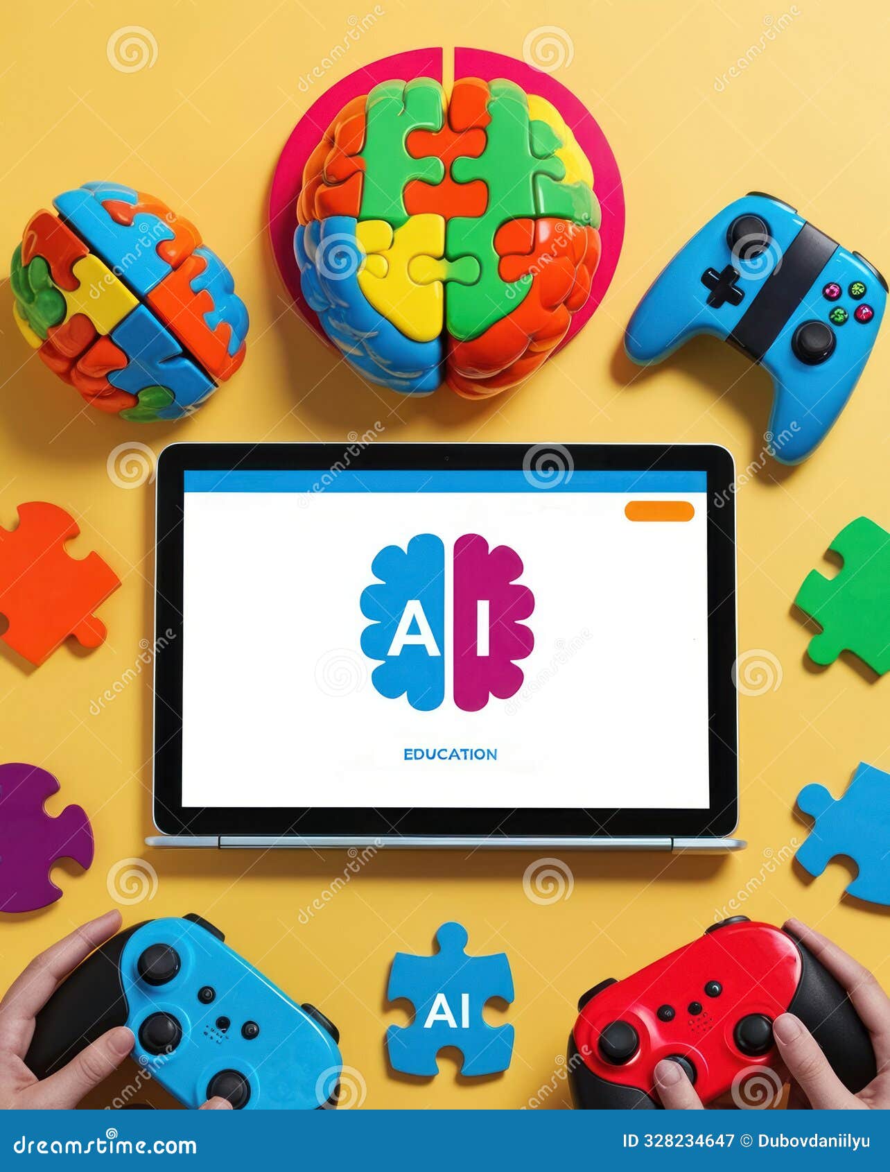 Vivid Image of Children Learning the Basics of Artificial Intelligence ...