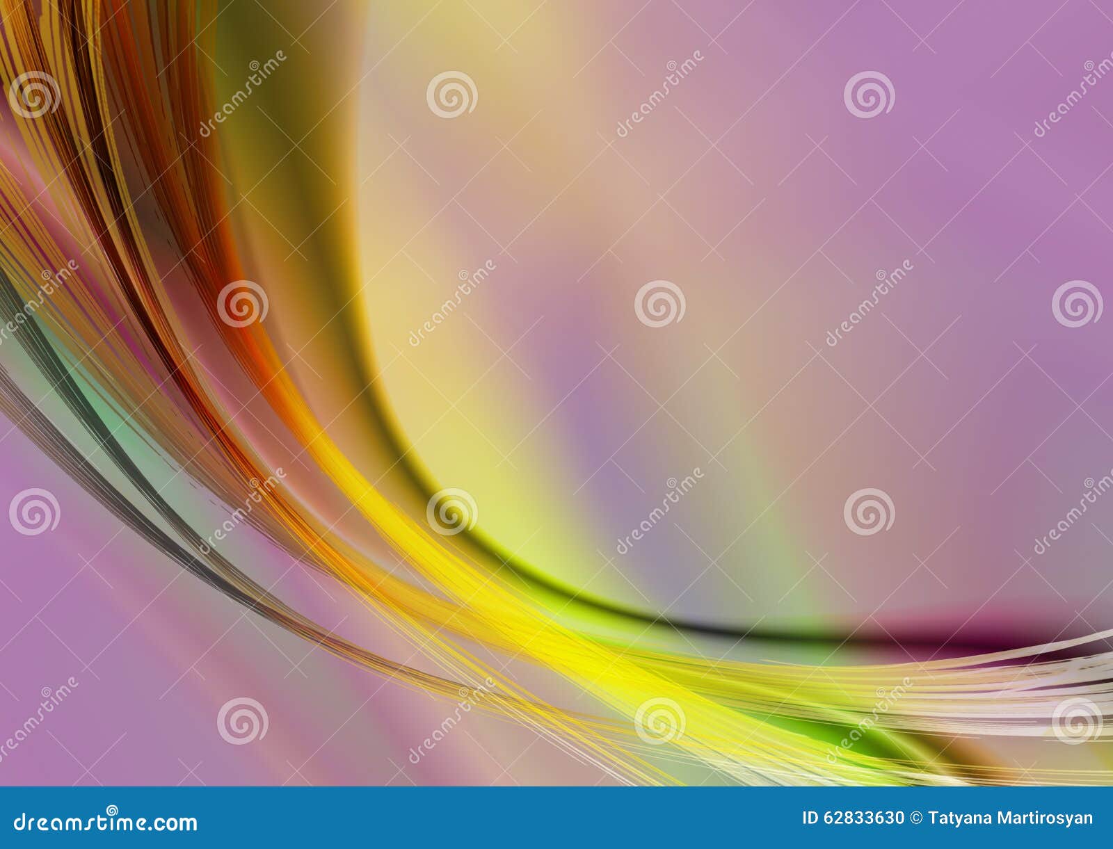 Vivid Iridescent Background with Oval Strips and Curves Stock ...
