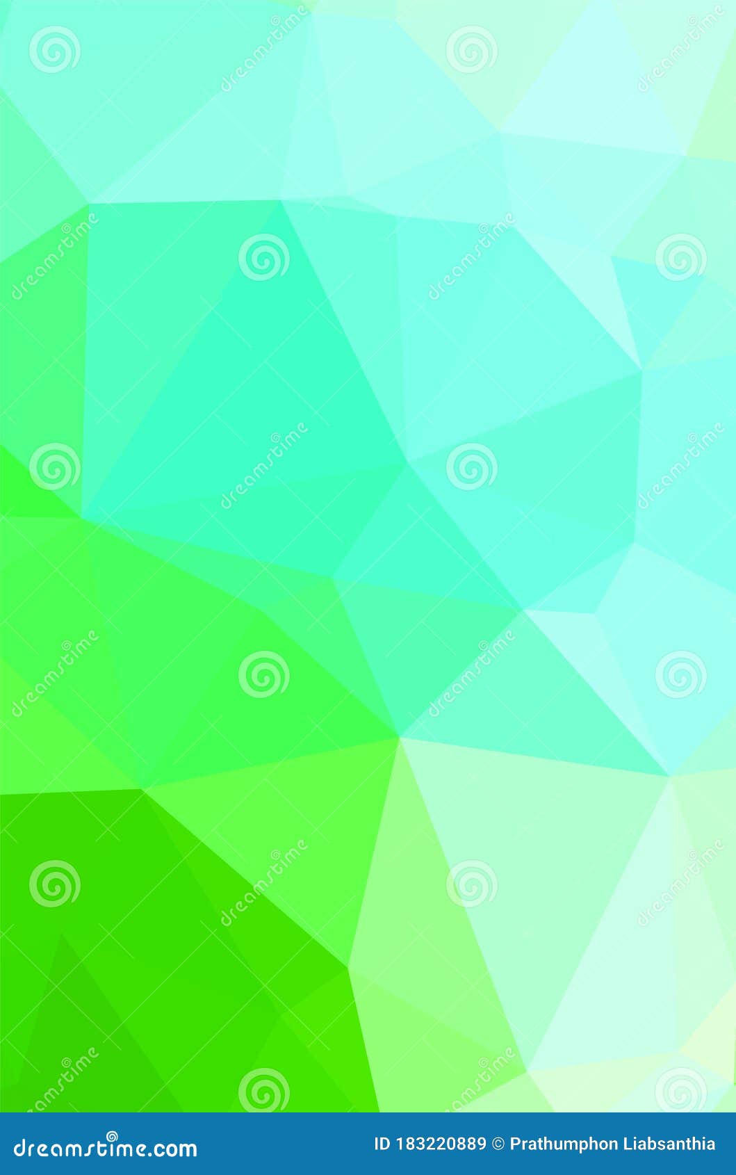 Vivid Light Green Vector Low Poly Crystal Background. Design Pattern ...