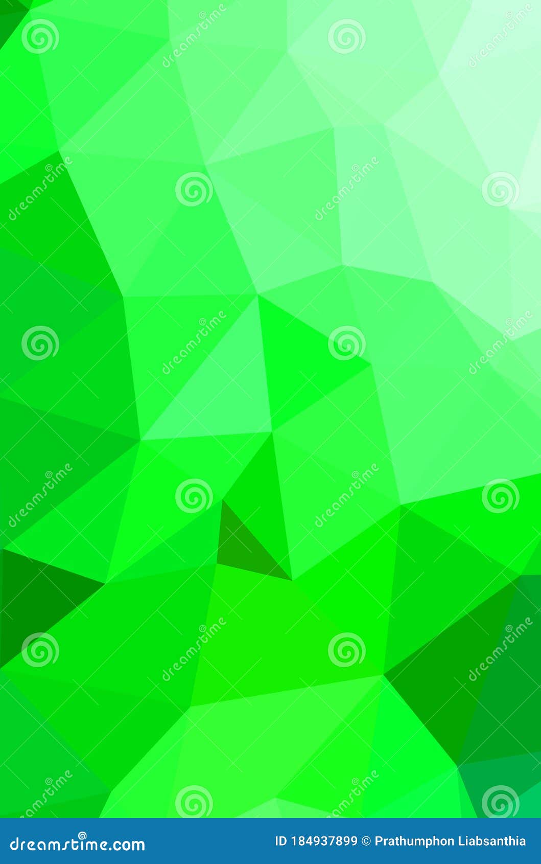 Vivid Light Green Vector Low Poly Crystal Background. Design Pattern ...