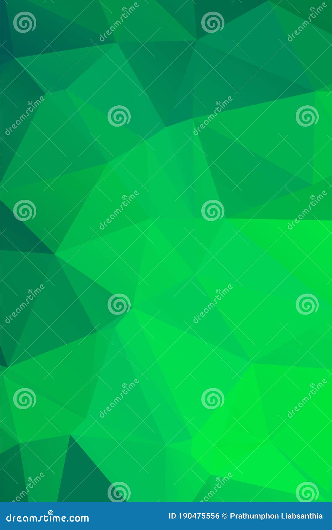 Vivid Light Green Vector Low Poly Crystal Background. Design Pattern ...