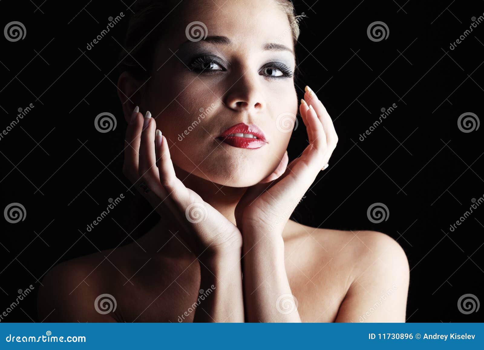 Vivid make-up stock photo. Image of glamour, people, attractive - 11730896