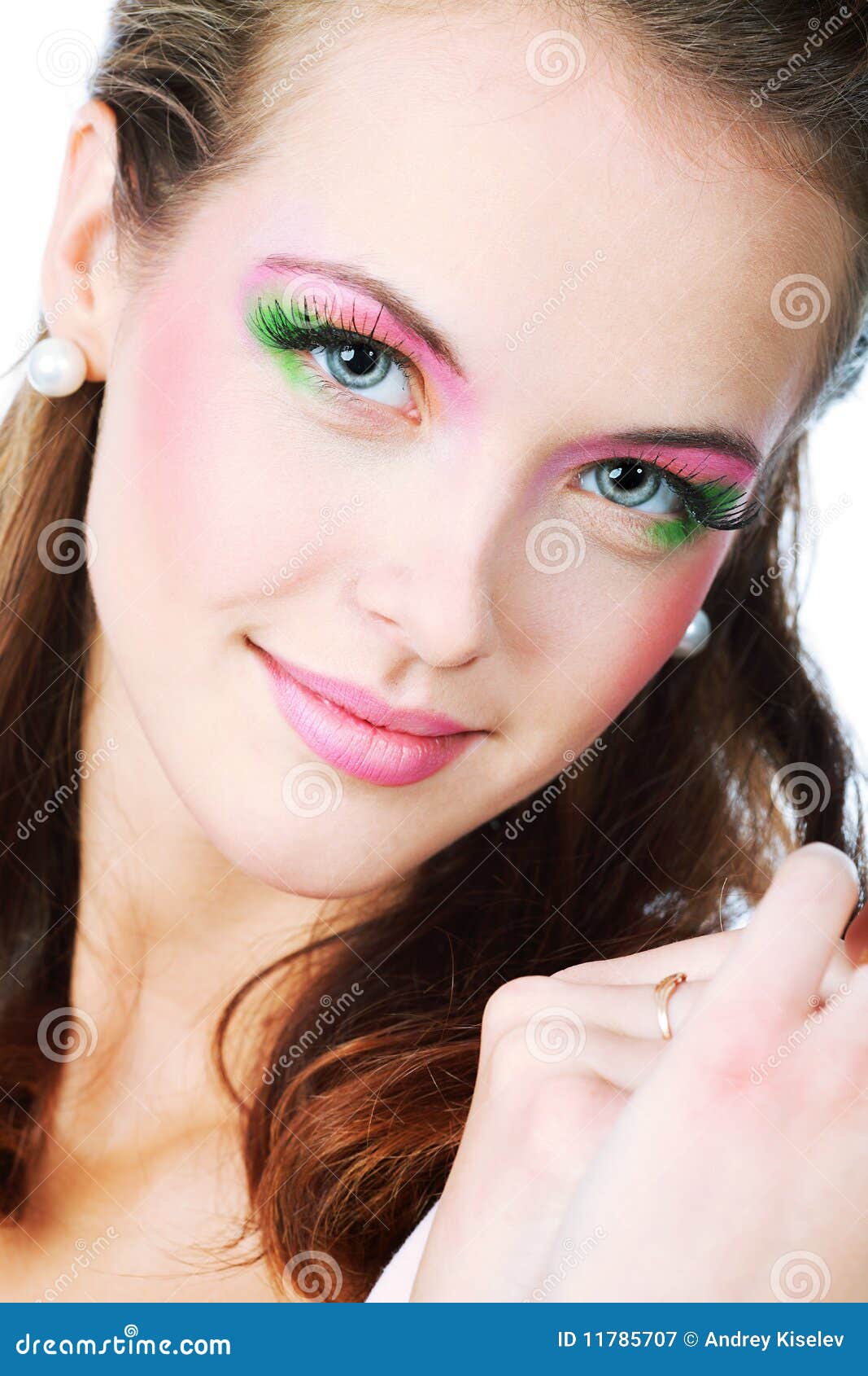 Vivid make-up stock image. Image of eyes, attractive - 11785707