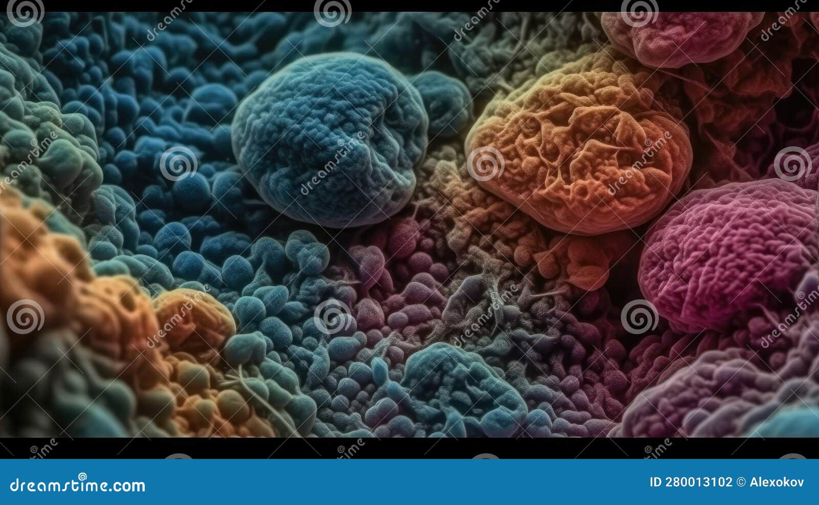 Vivid Microscopic View of Epithelial Cells for Medical Presentations ...