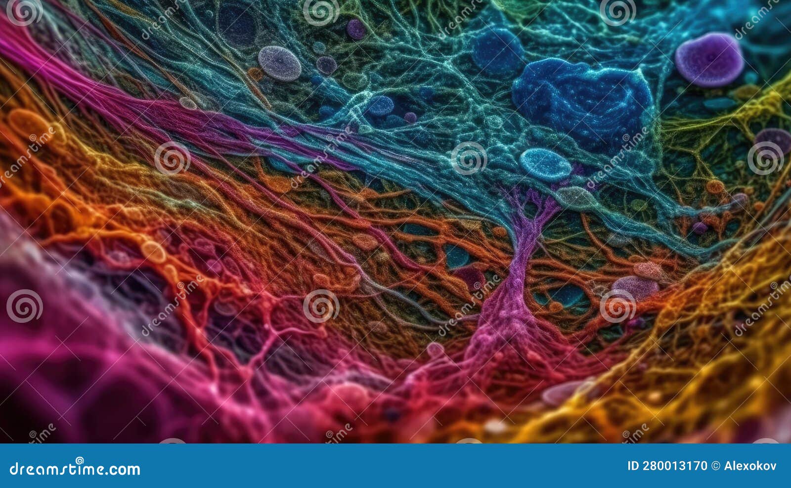 Vivid Microscopic View of Integumentary System Cells for Medical ...
