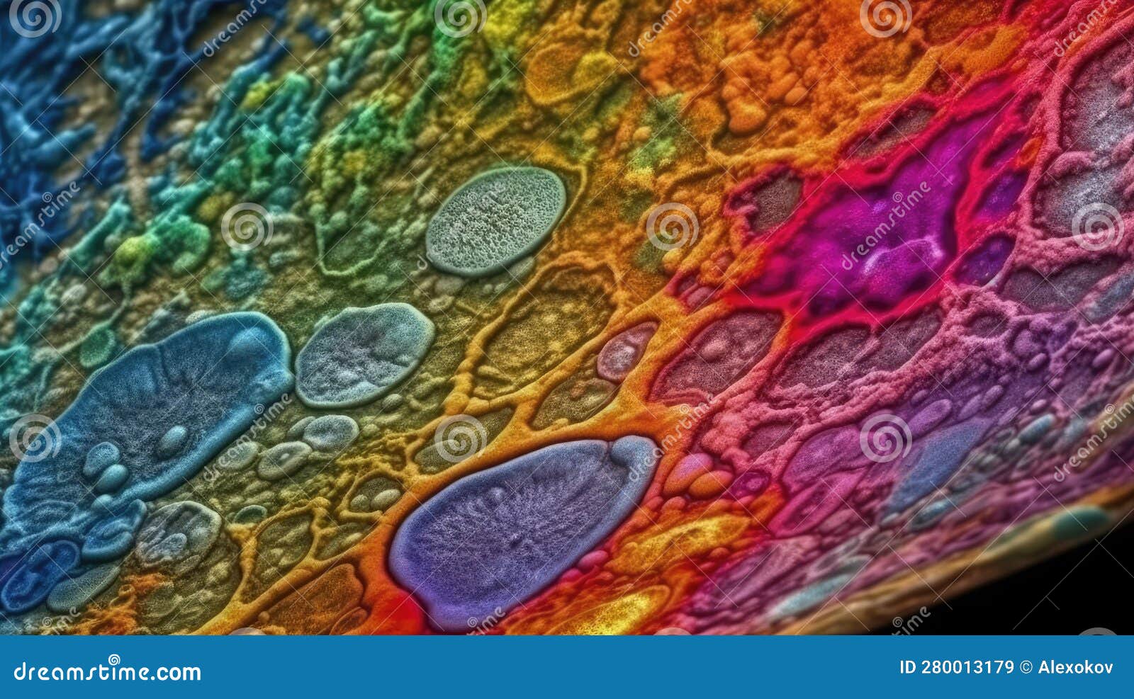 Vivid Microscopic View of Integumentary System Cells for Medical ...