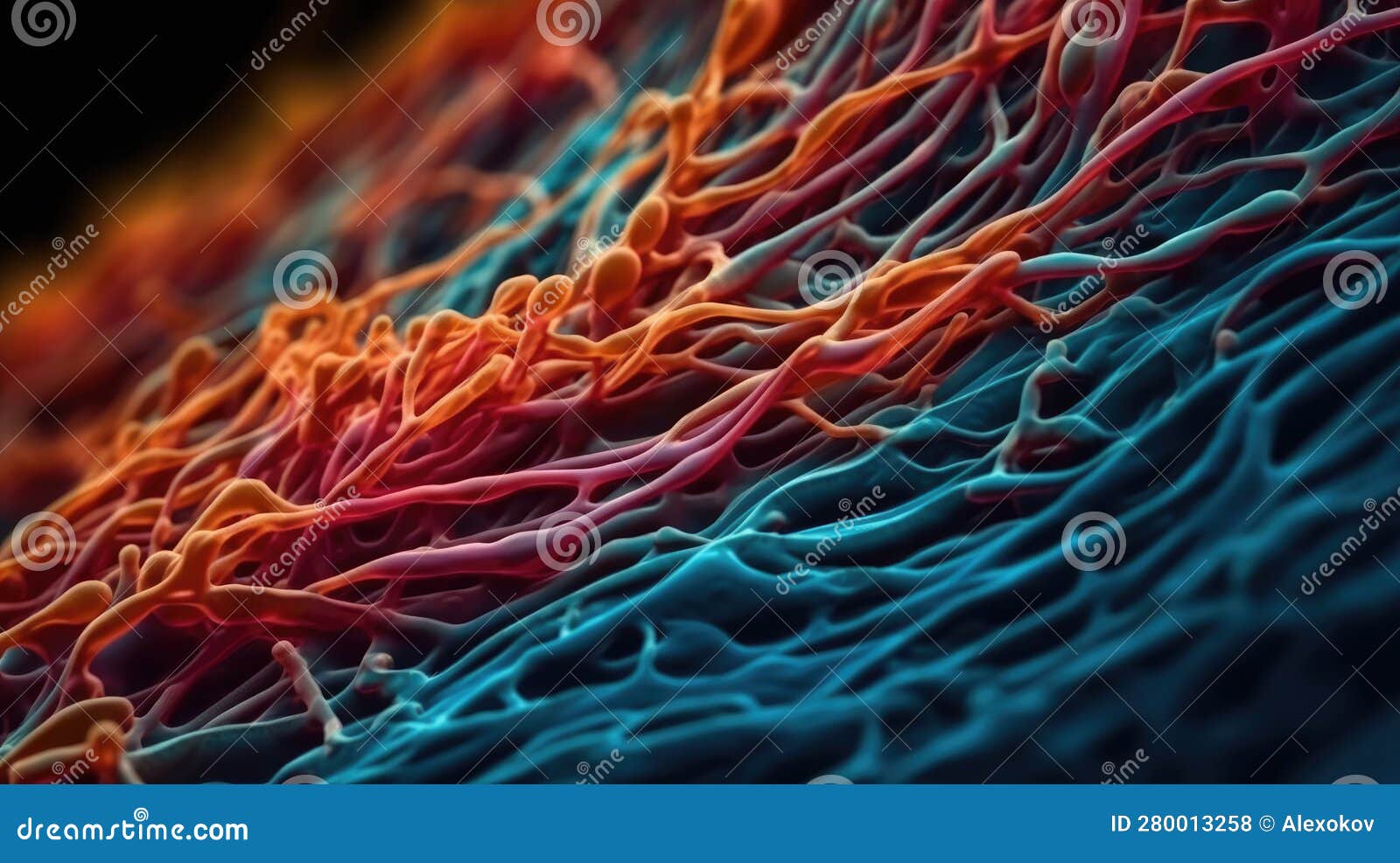 Vivid Microscopic View of Muscle Cells for Medical Presentations. Stock ...