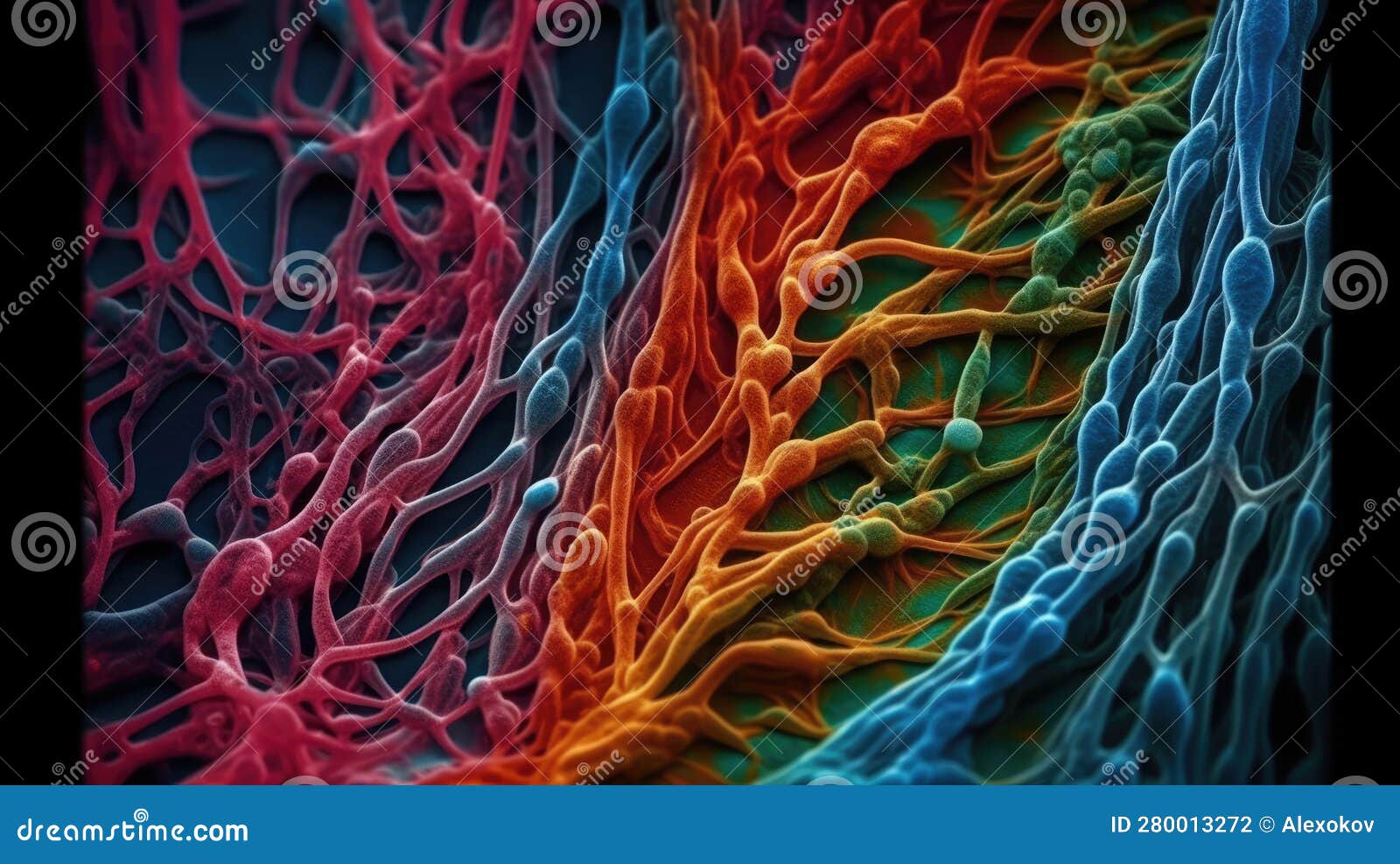 Vivid Microscopic View of Muscle Cells for Medical Presentations. Stock ...