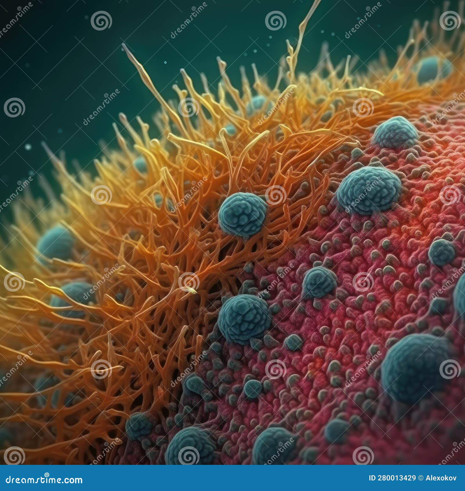 Vivid Microscopic View of Protozoa for Educational Materials. Stock ...