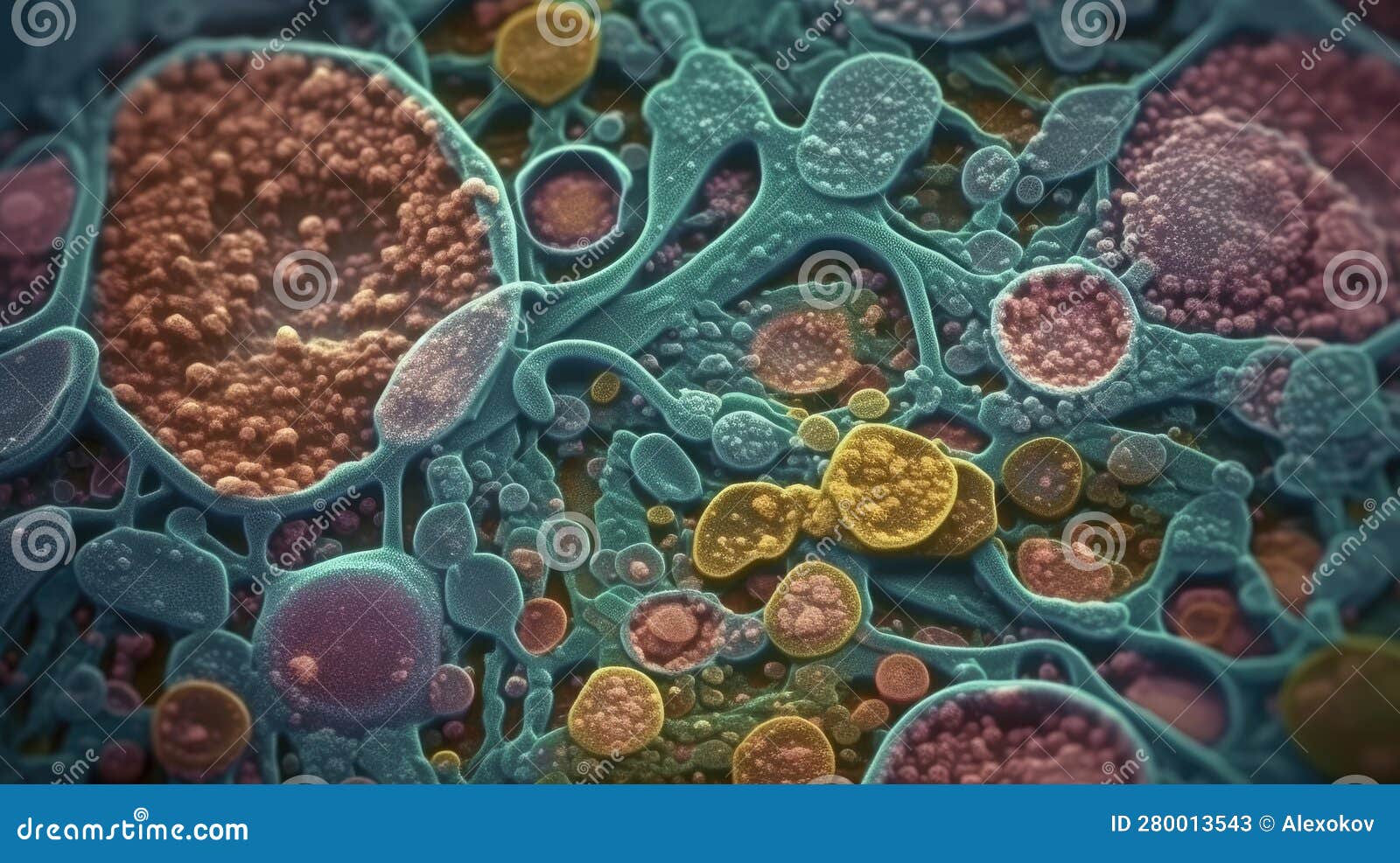 Vivid Microscopic View of Urinary System Cells for Medical ...
