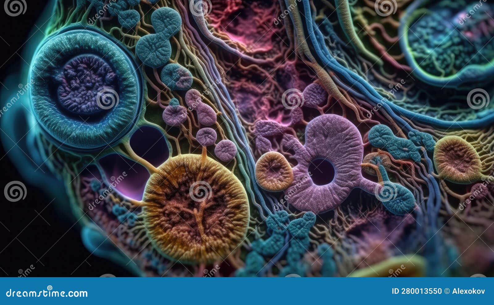 Vivid Microscopic View of Urinary System Cells for Medical Research ...