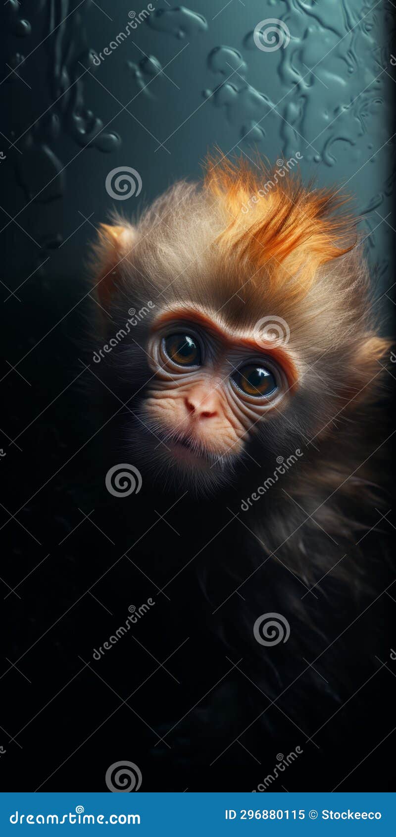 Vivid Monkey Wallpaper for Mobile Lock Screen - Hyper-realistic ...