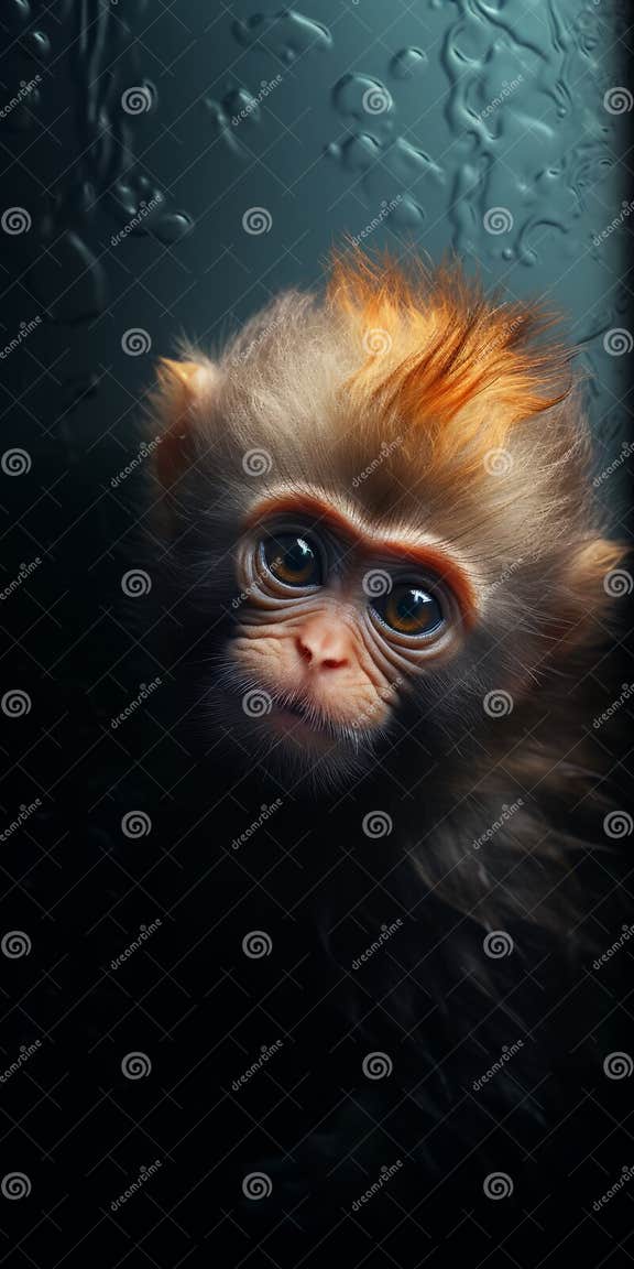 Vivid Monkey Wallpaper for Mobile Lock Screen - Hyper-realistic ...
