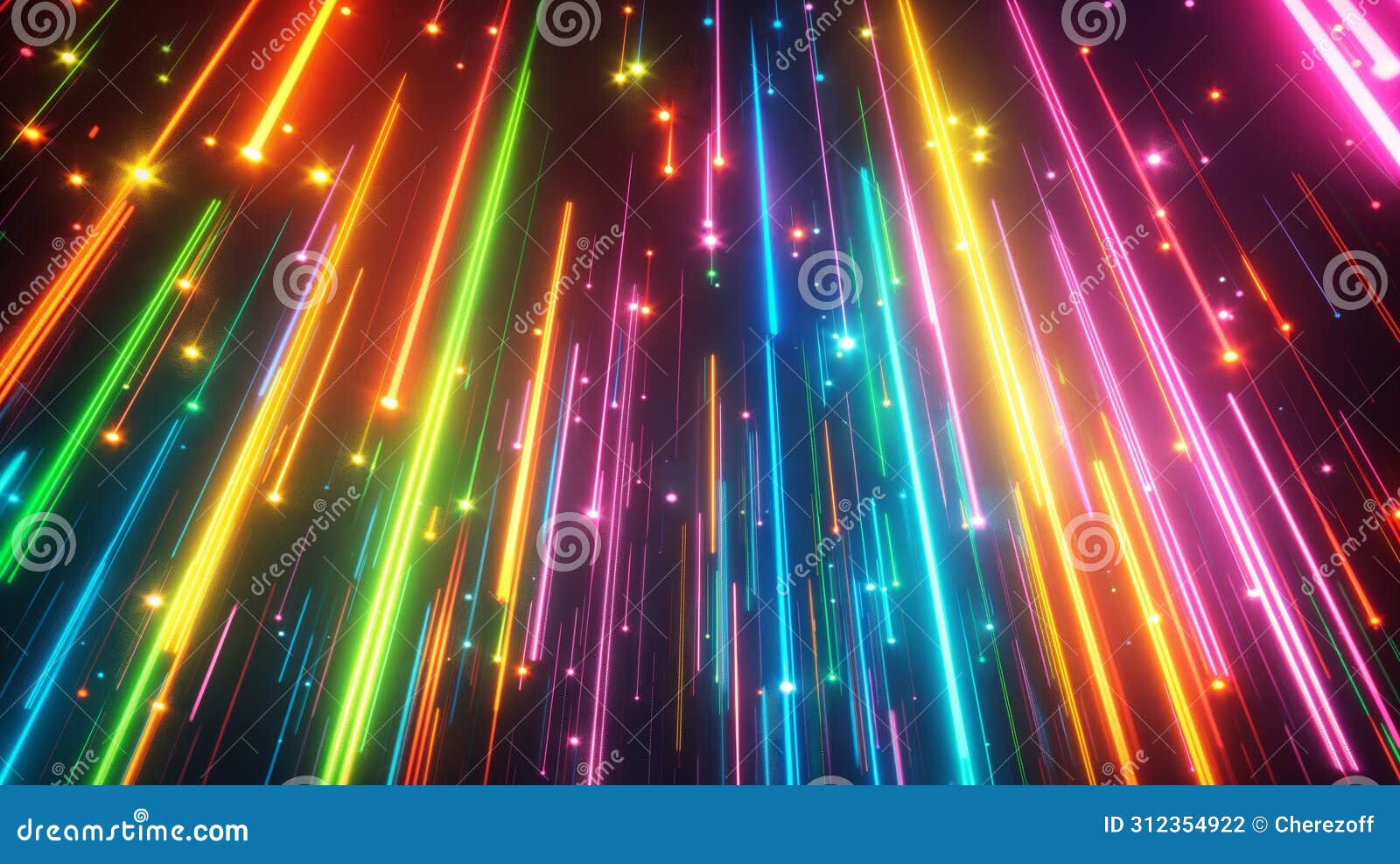 Vivid Neon Light Rays Background Stock Photo - Image of colorful ...