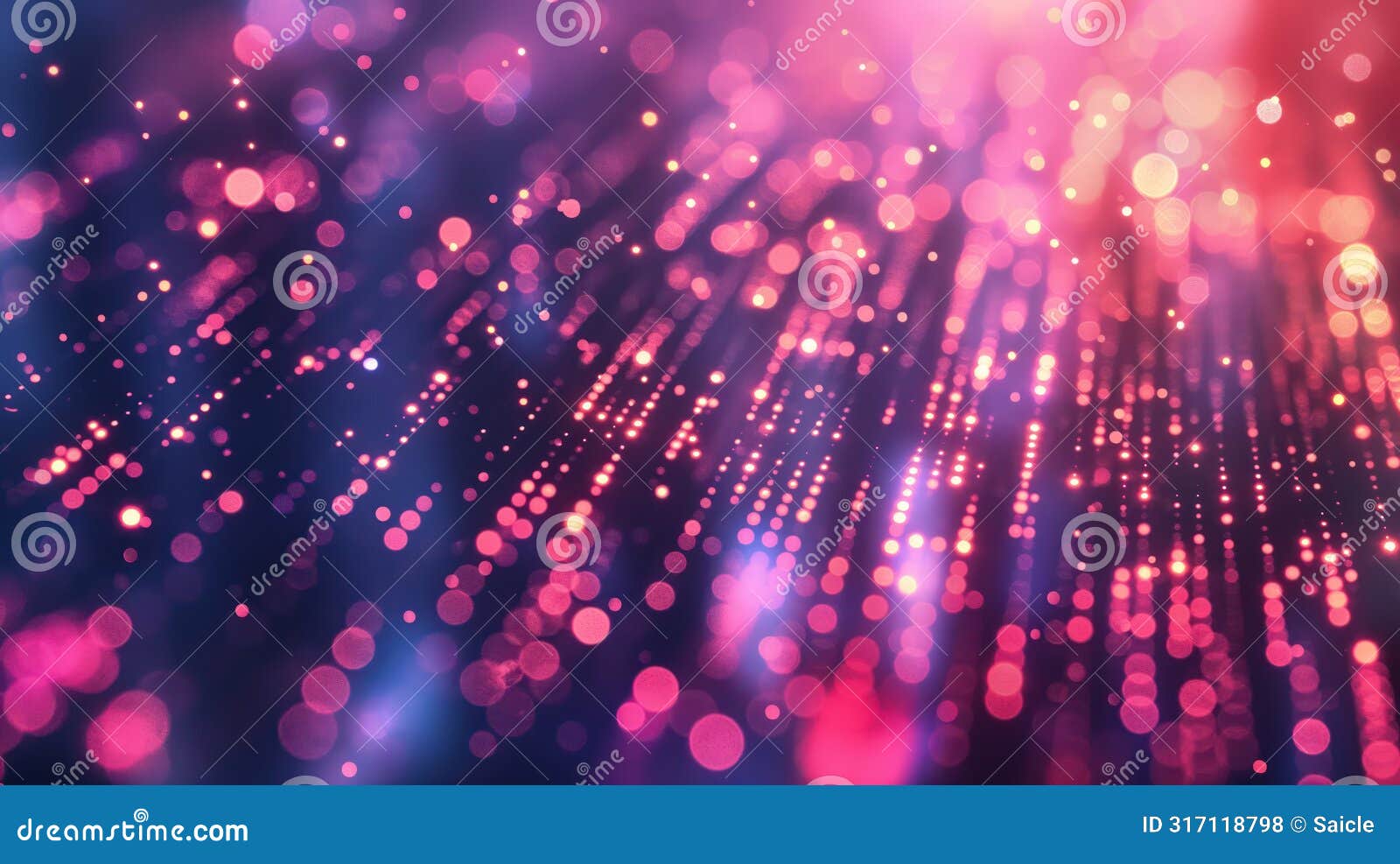 Vivid Neon Sparkling Dots Abstract Background. Generative AI Stock ...