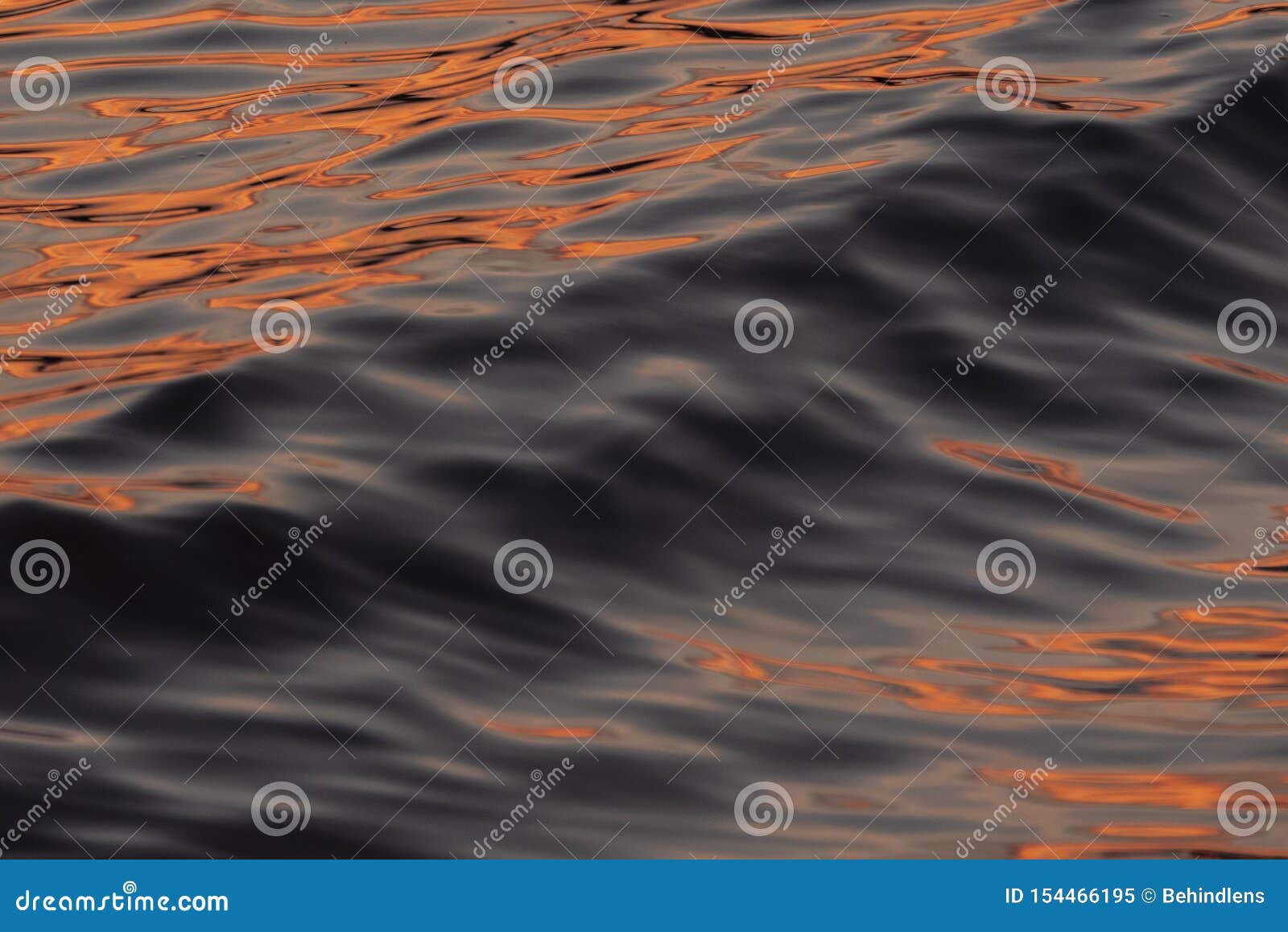 Vivid Orange Color on Beautiful Motion of Wave at Beach Stock Image ...
