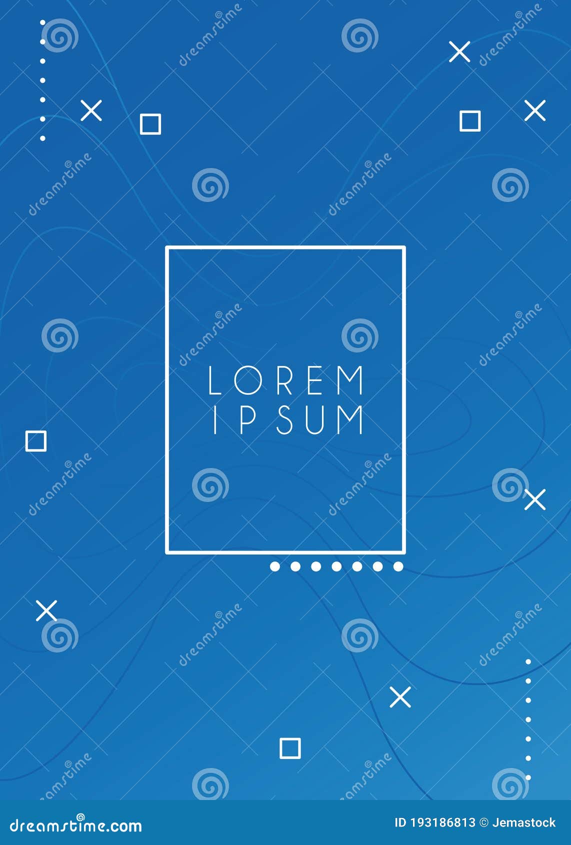 Vivid Paint Blue Color with Square Frame Background Stock Vector ...
