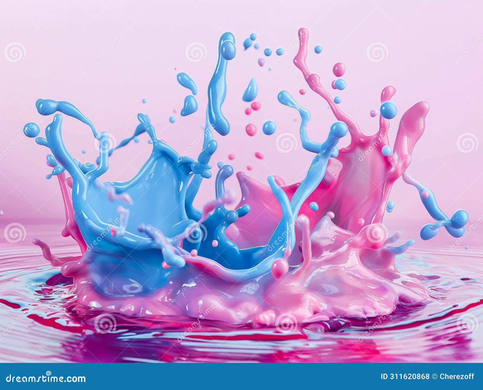 Vivid Paint Splash Dance stock photo. Image of design - 311620868