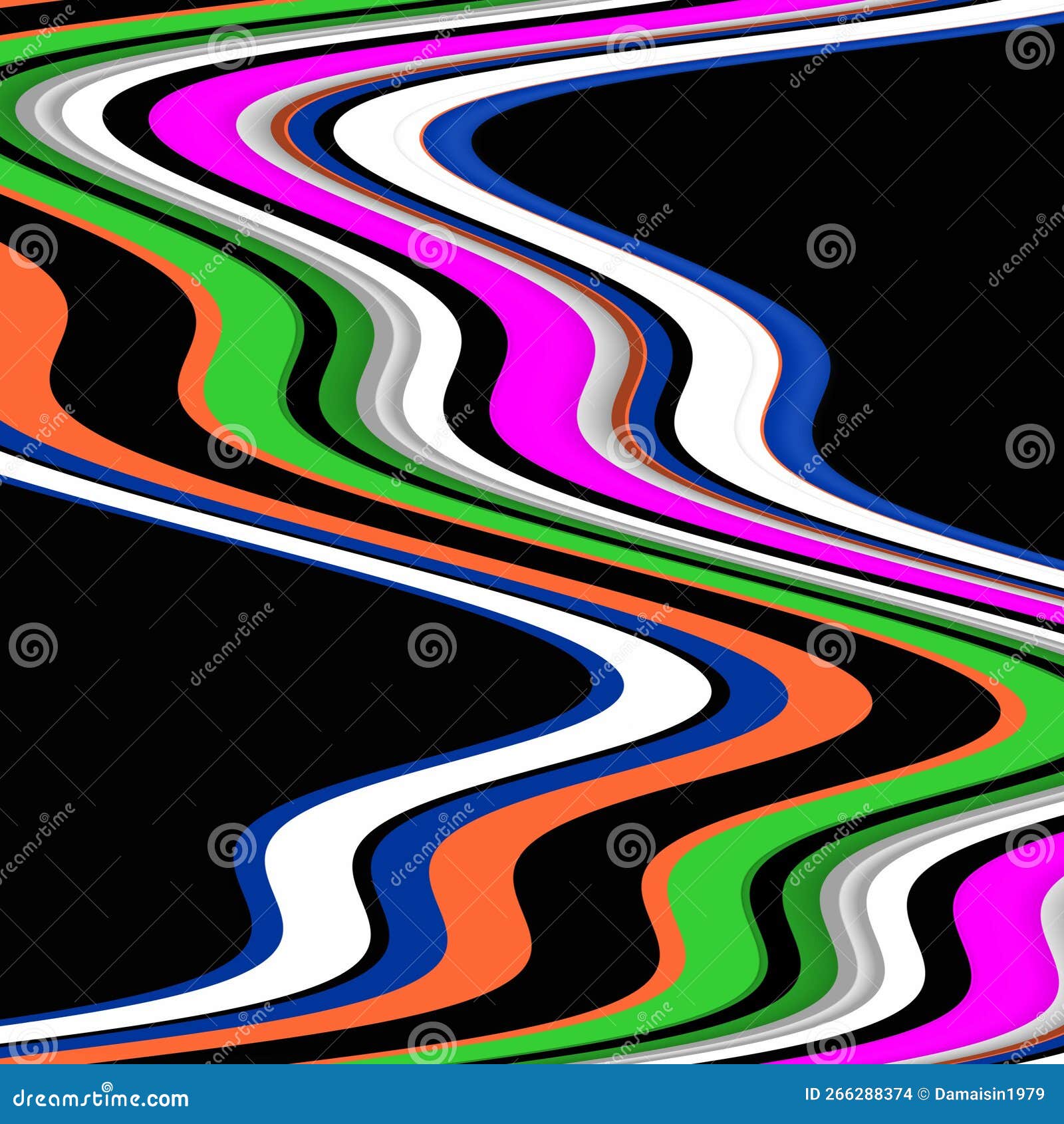 Vivid Fluid Playful Lines, Plasma, Spirals, Waves, Futuristic Surreal ...