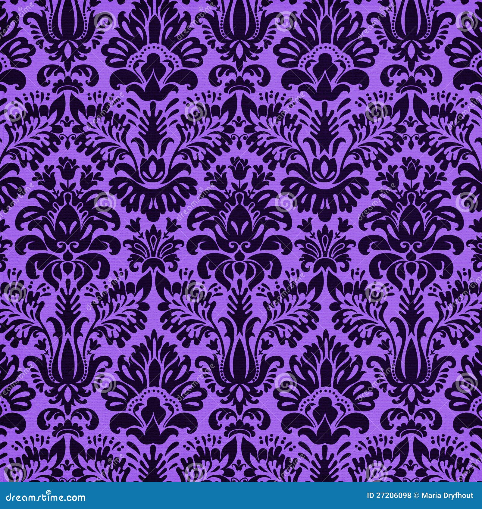 Purple Damask Pattern Background Vector Illustration | CartoonDealer ...