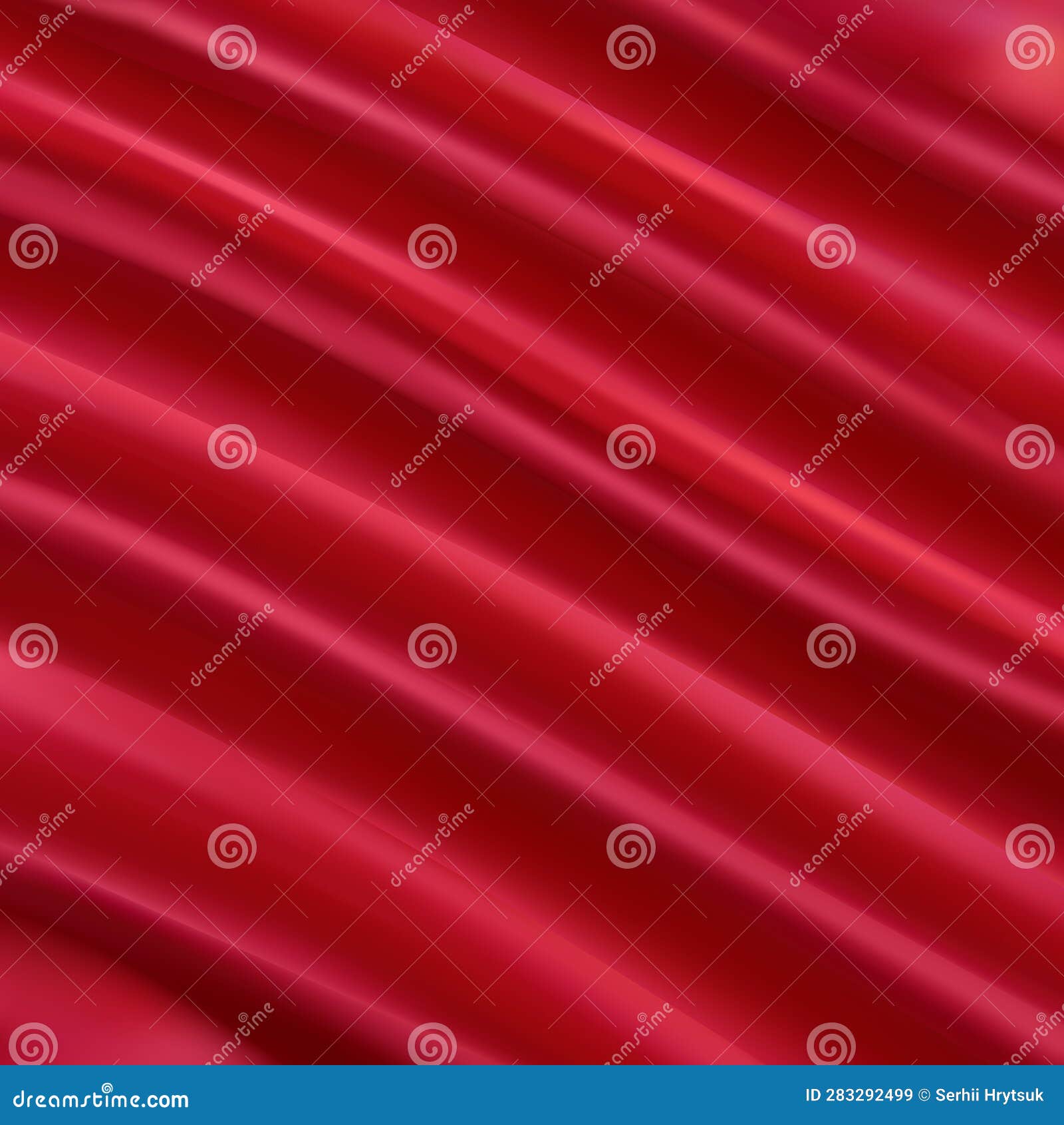 Vivid Red Crumpled Elastic Fabric Background. Eps 10 Stock Illustration ...