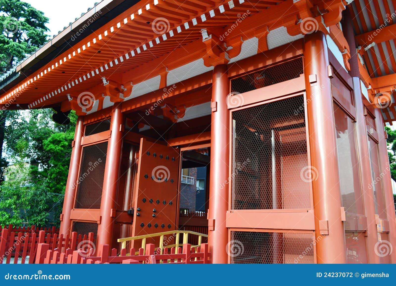 A Vivid Red Gate stock photo. Image of asian, vivid, tokyo - 24237072