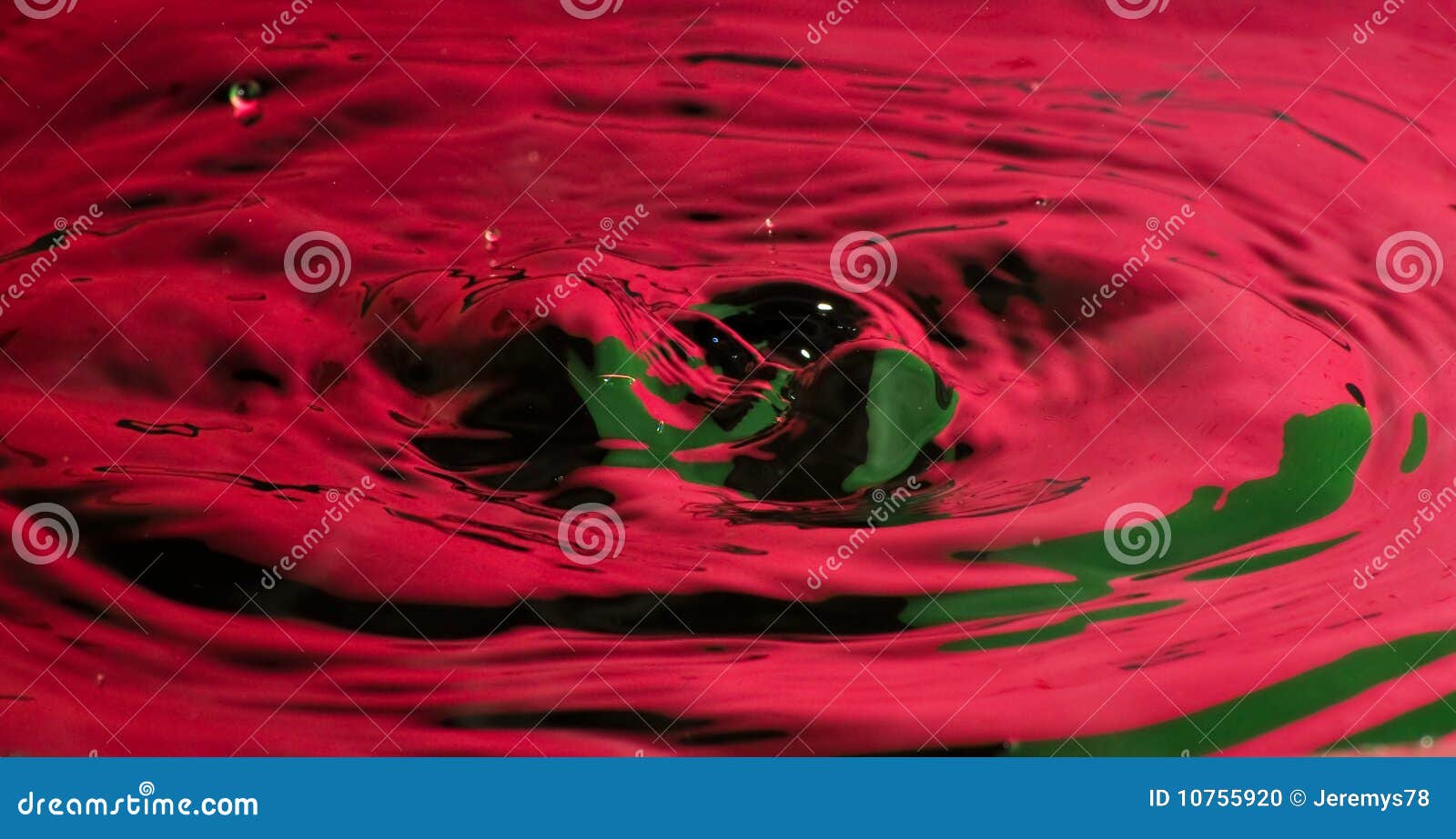 Vivid Red Water Drop and Splash Stock Photo - Image of crimson, high ...