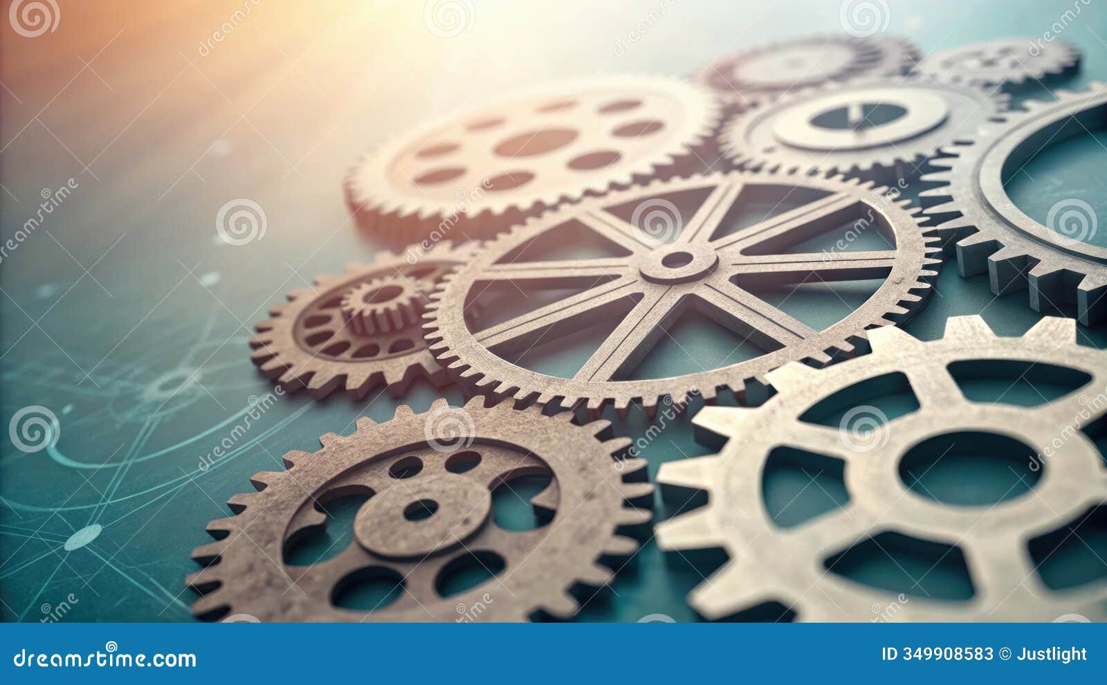A Vivid Representation of Gears and Cogs Interlocking Seamlessly ...